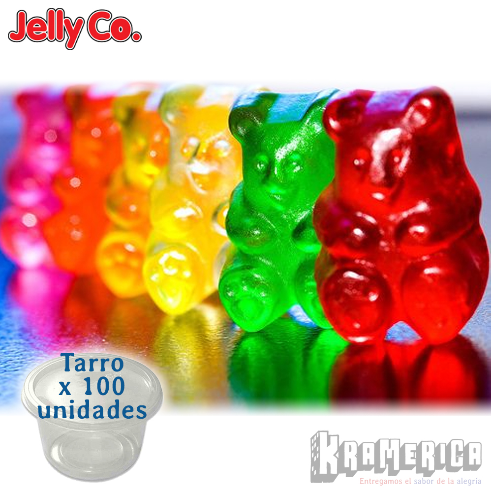 JELLY CO. OSITOS 2g - TARRO x 100 UNID (Caja x 36 Tar.) - JulyLuly