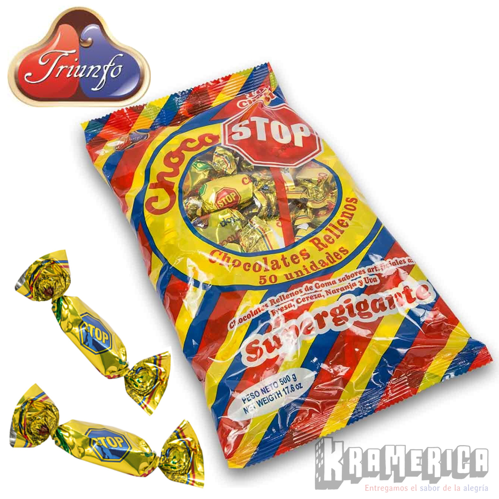 TRIUNFO CHOCO STOP - Bolsa x 50 Unid. (Caja x 12 Bols.) - JulyLuly